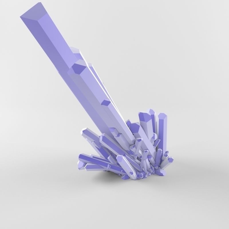 Crystal Emerald Quartz 3D Model Gem 3D model | CGTrader