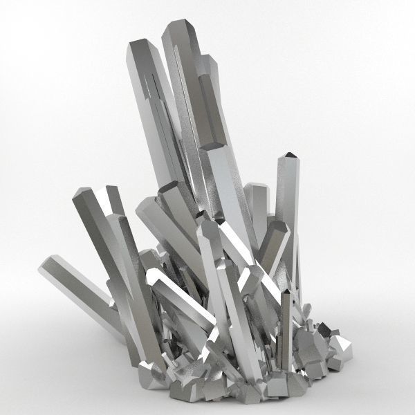 Crystal Emerald Quartz 3D Model Gem Pack 20 Pieces 3D model | CGTrader