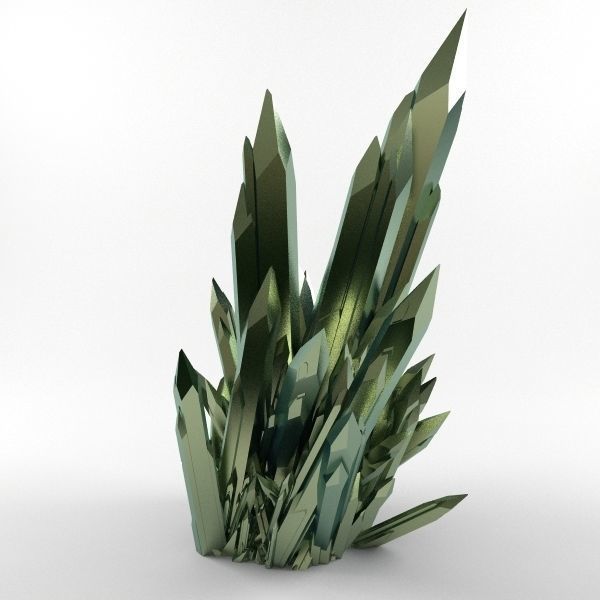 Crystal Emerald Quartz 3D Model Gem Pack 20 Pieces 3D model | CGTrader