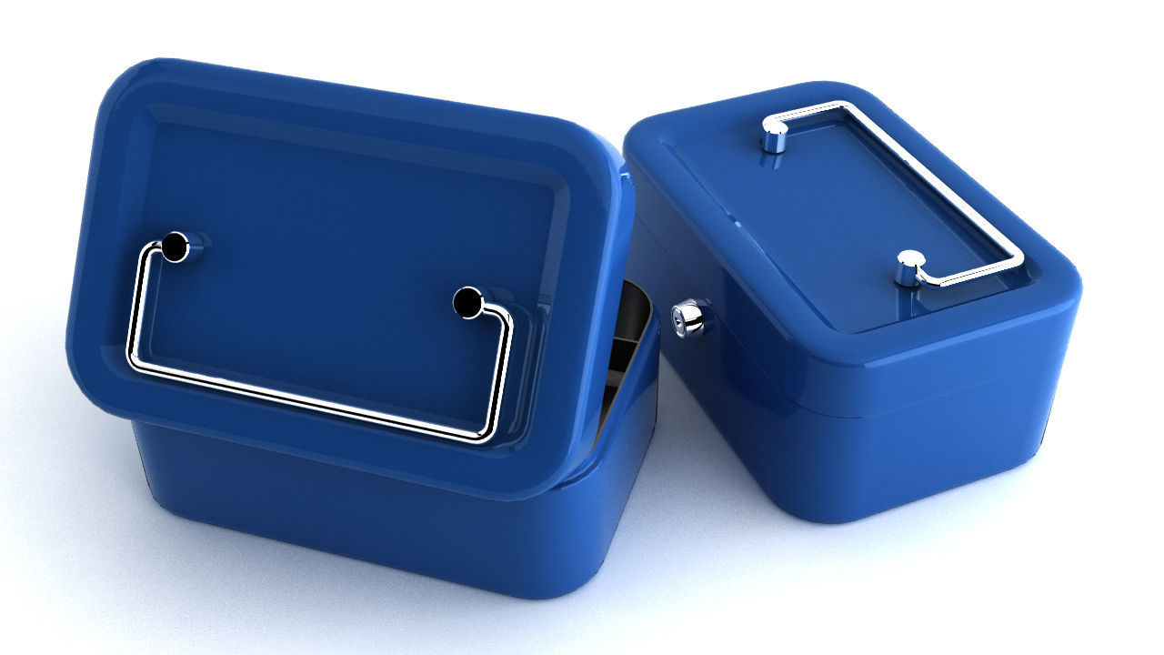 Petty cash small change box 3D model | CGTrader