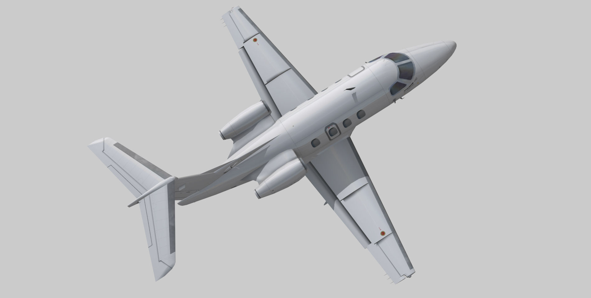 3D model Embraer Phenom 100 Low poly VR / AR / low-poly rigged animated ...