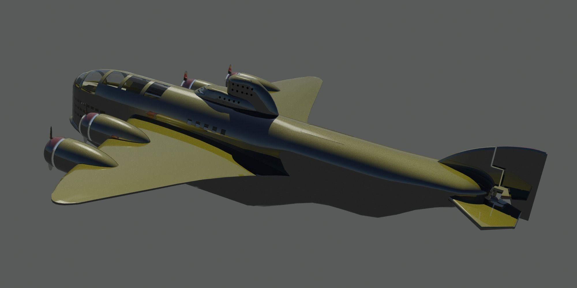 Flying submarine Cruiser 3D model | CGTrader