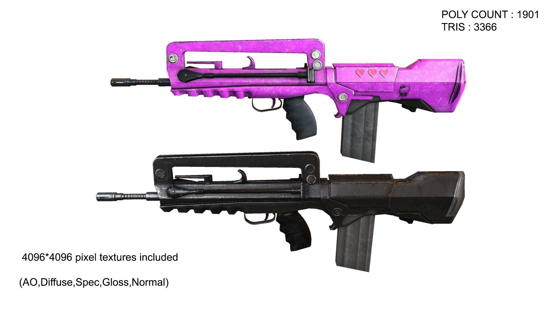 3D model famas VR / AR / low-poly | CGTrader