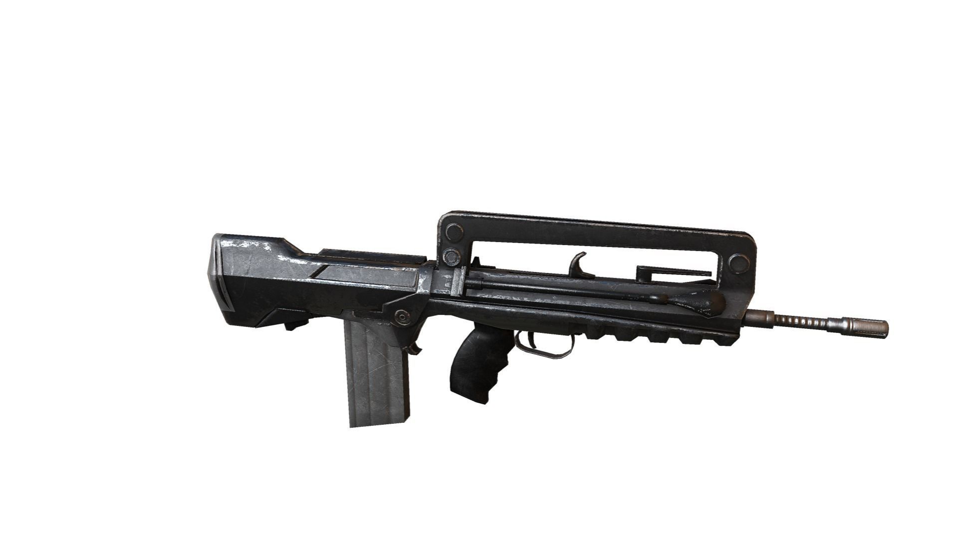 3D model famas gun with handle VR / AR / low-poly | CGTrader