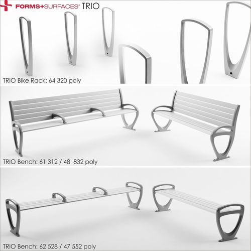 BENCH two benches 3D model | CGTrader