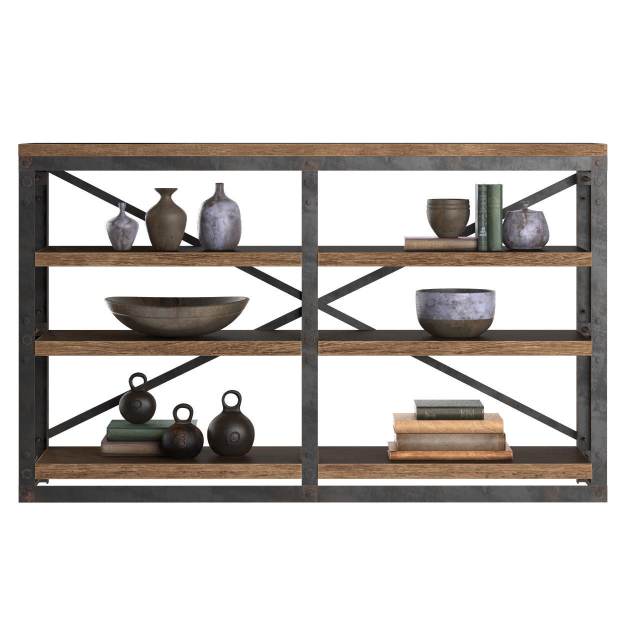 CONSOLE FRENCH LIBRARY small 3D model | CGTrader