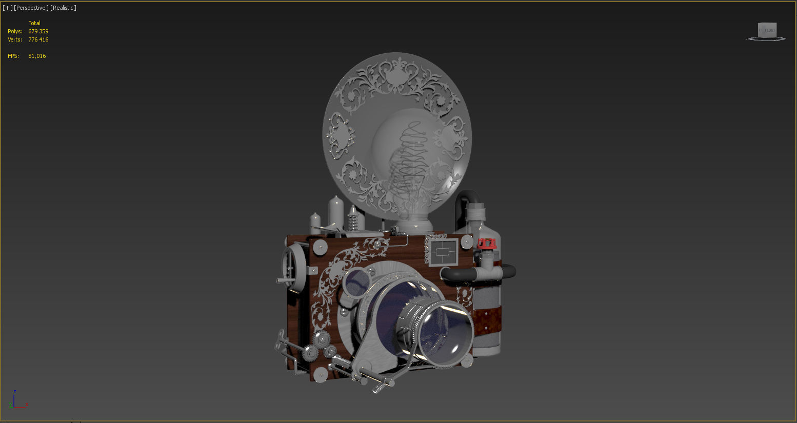Steampunk camera 3D model | CGTrader