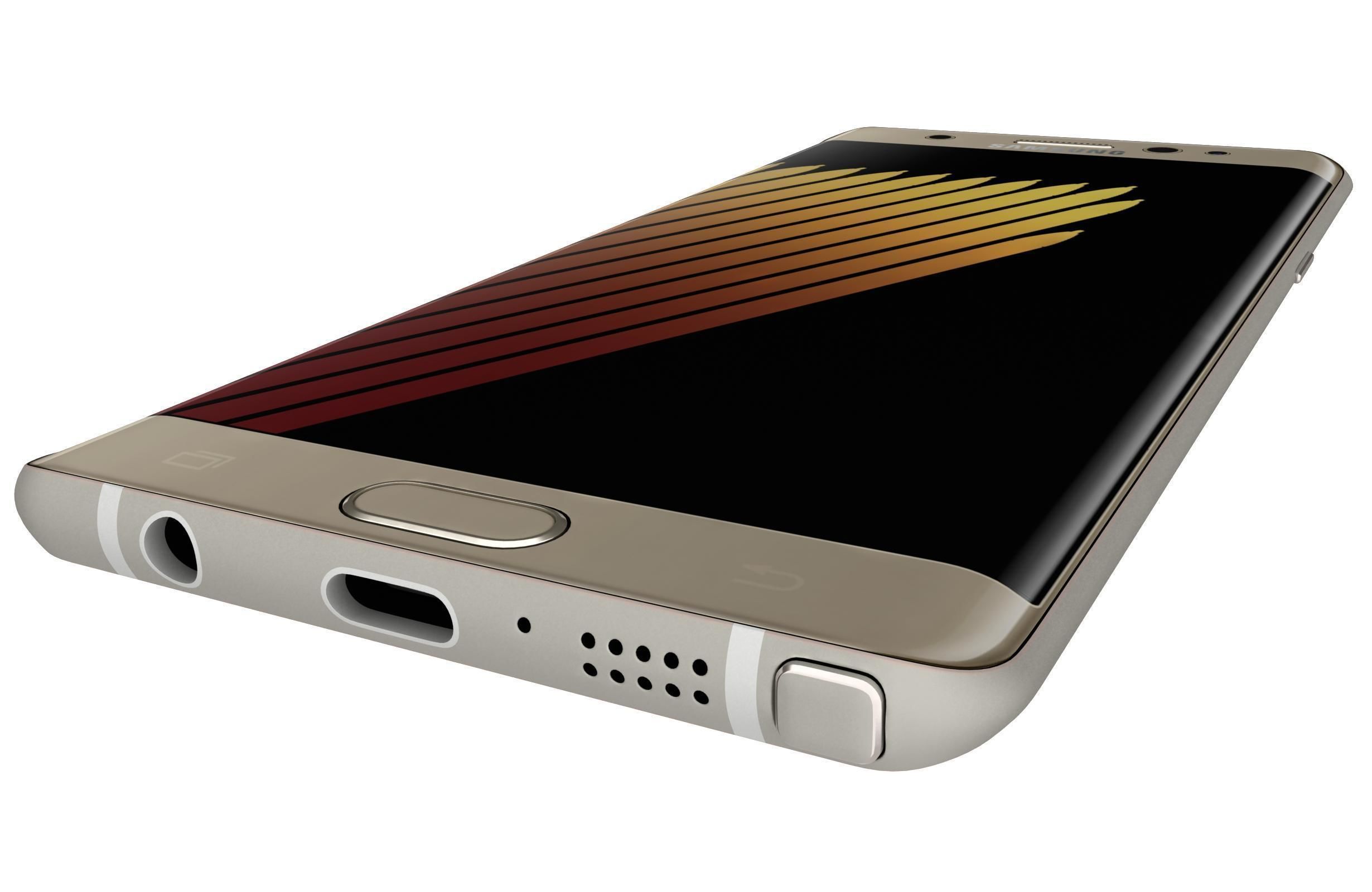 Samsung Galaxy Note 7 gold 3D model | CGTrader