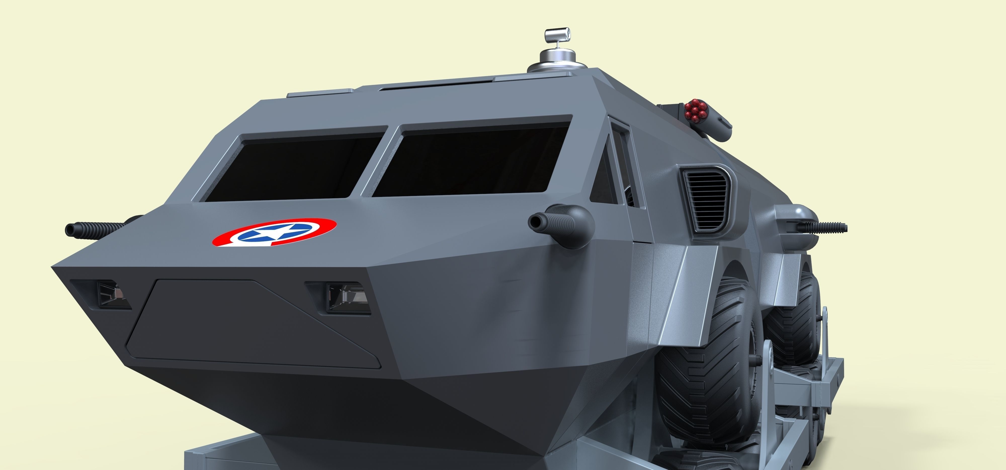 Landmaster from Damnation Alley 3D model | CGTrader