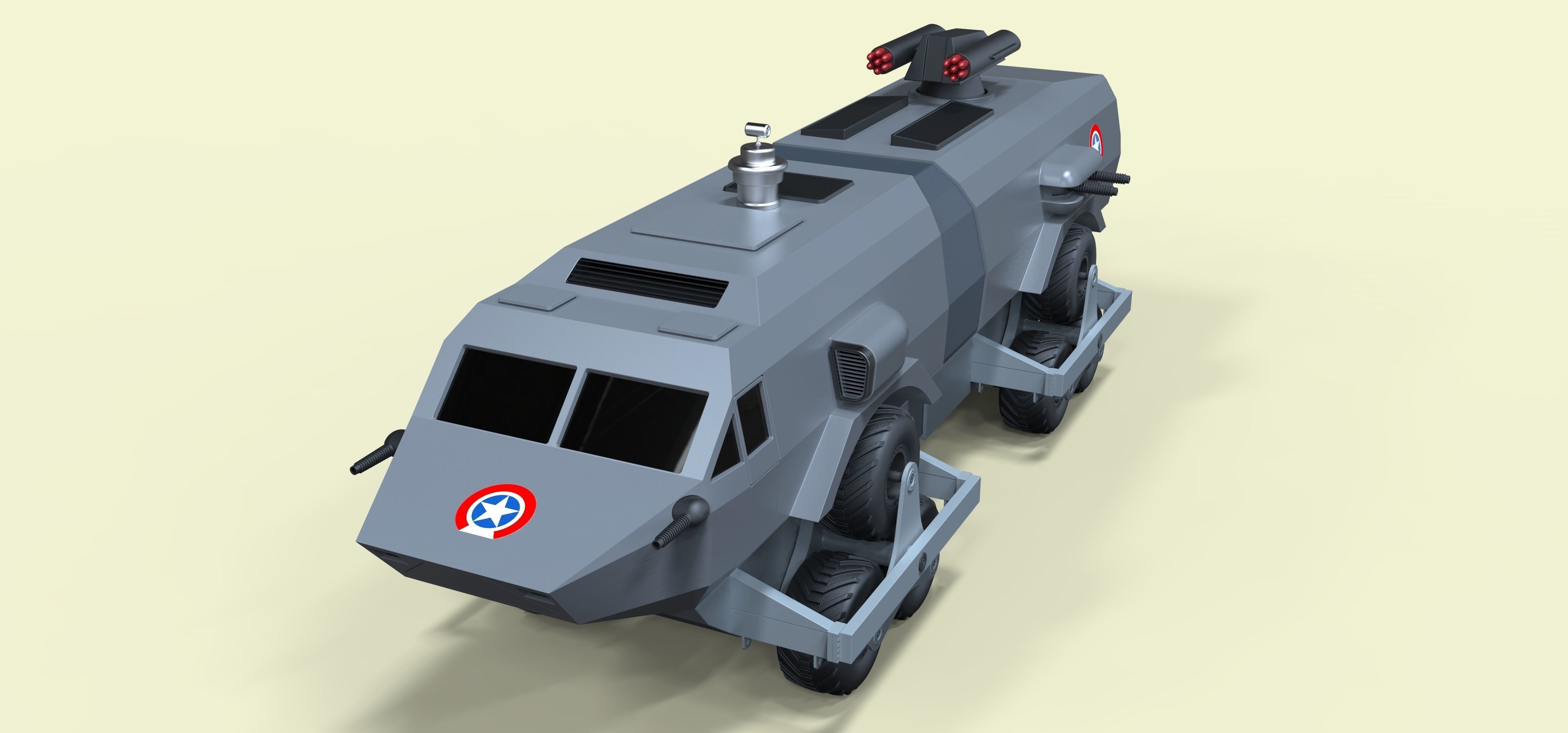 Landmaster from Damnation Alley 3D model | CGTrader