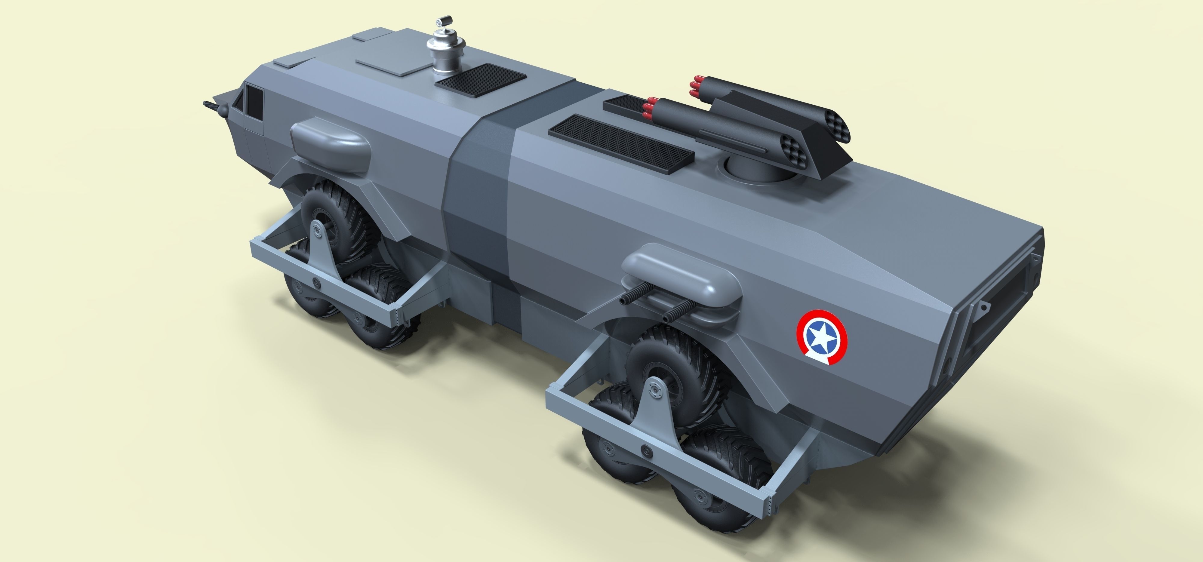 Landmaster from Damnation Alley 3D model | CGTrader