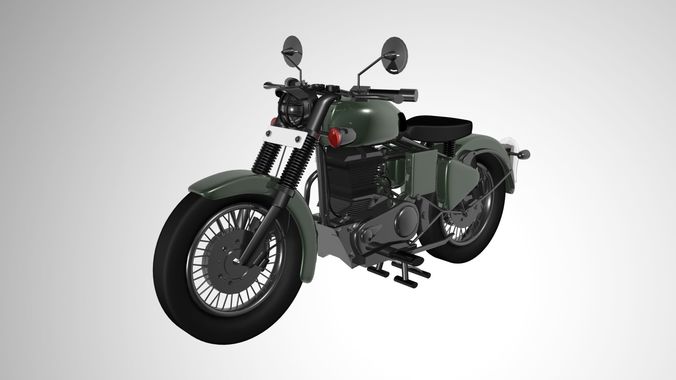 motorcycle for beginners 3D model | CGTrader
