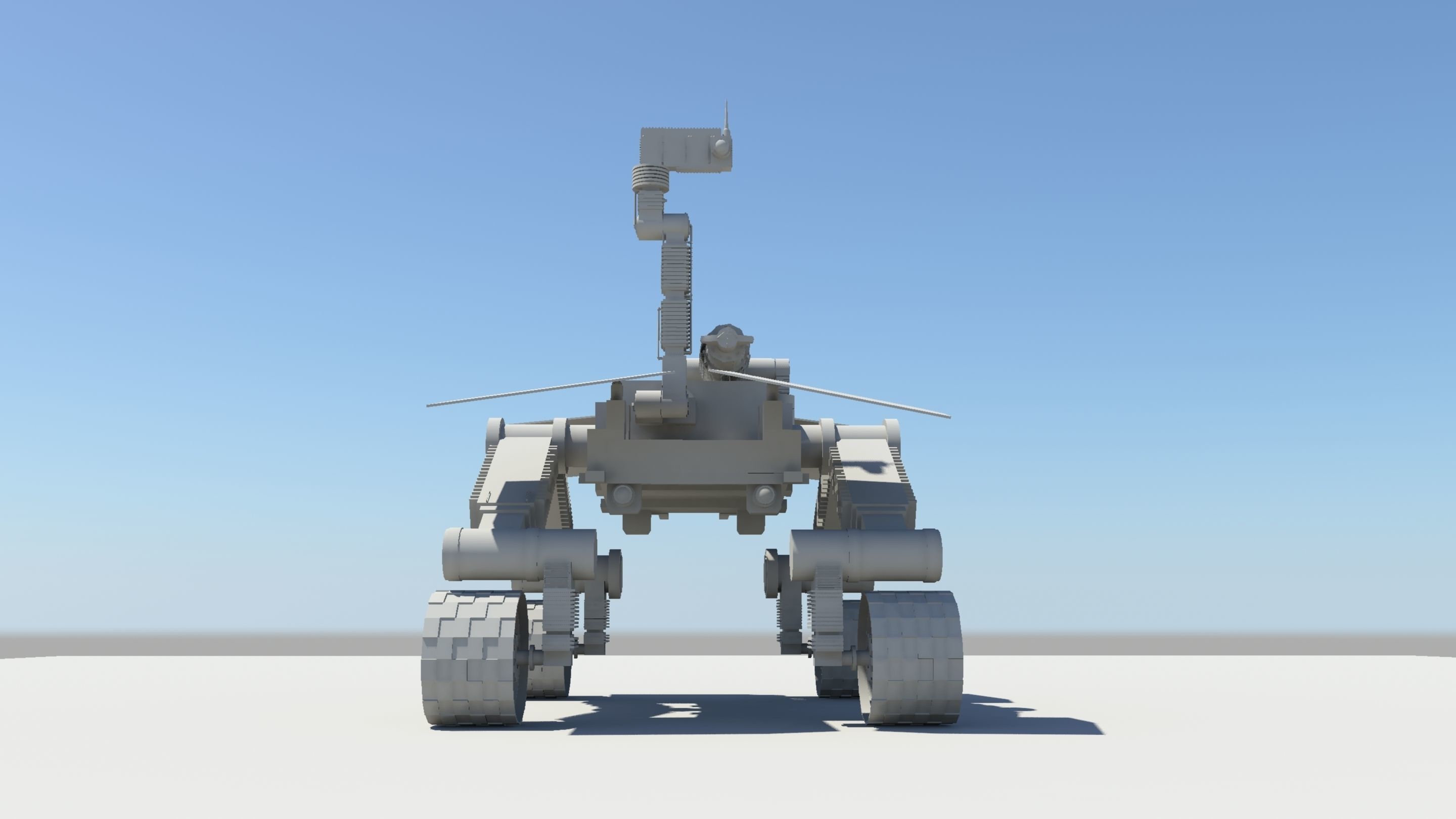 Space Rover free 3D model animated rigged | CGTrader