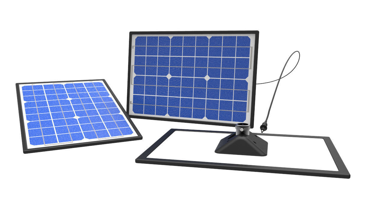 Solar Panel 15 W free 3D model | CGTrader