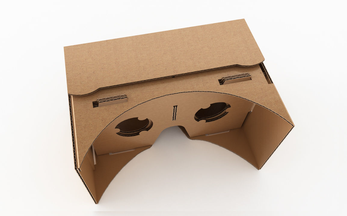 Google cardboard virtual reality headset 3D model | CGTrader