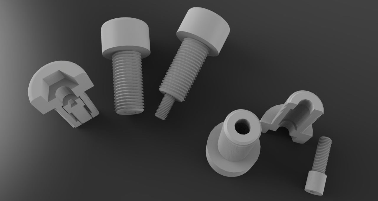 3D Print Double Bolt free 3D model 3D printable | CGTrader