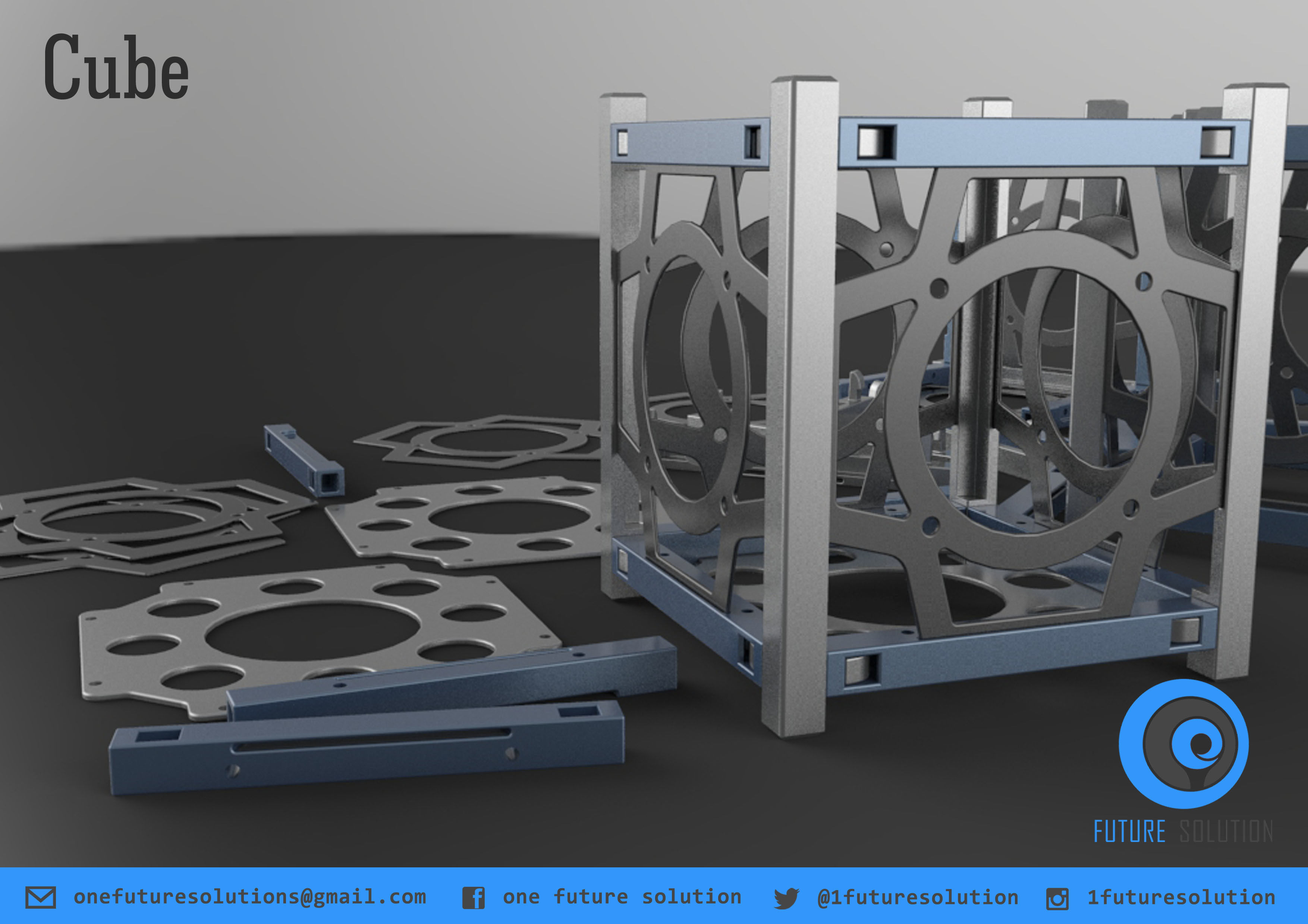 Cubes metal cube free 3D model 3D printable | CGTrader