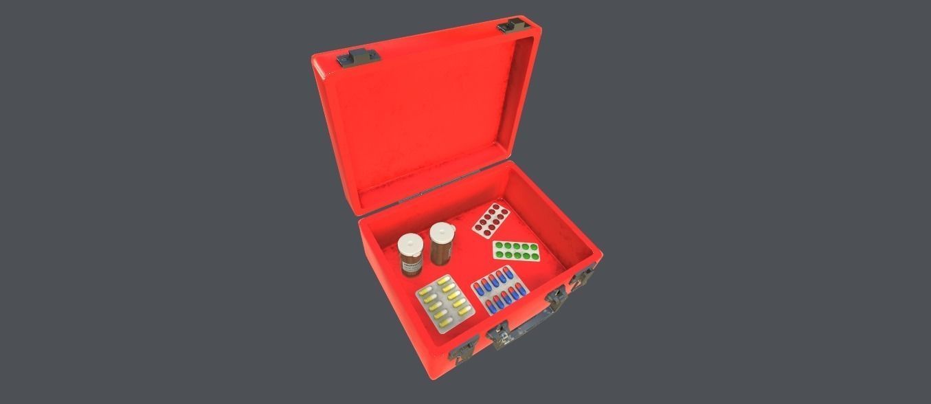 3D model Realistic First Aid Kit VR / AR / low-poly | CGTrader