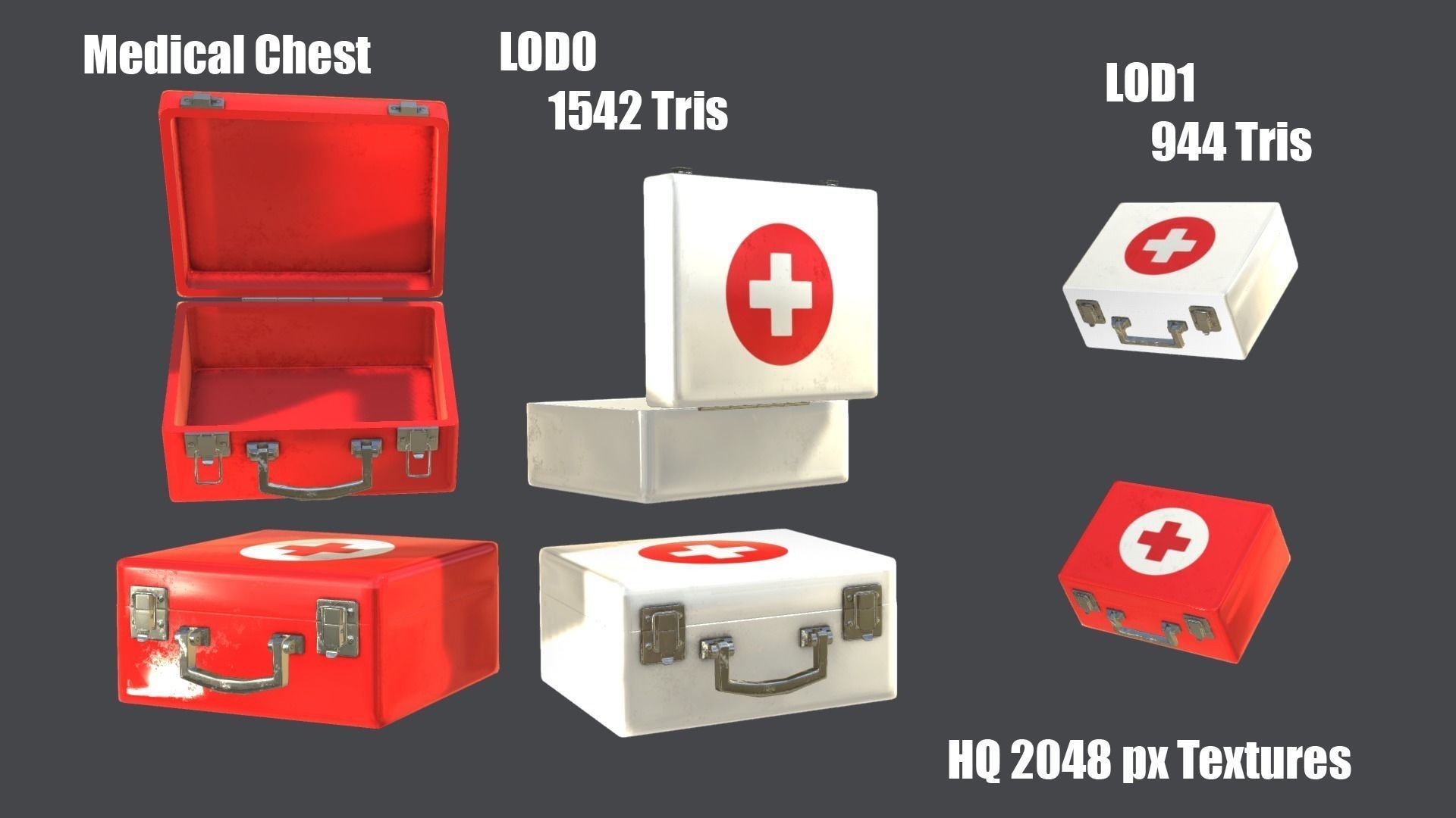 3D model Realistic First Aid Kit VR / AR / low-poly | CGTrader