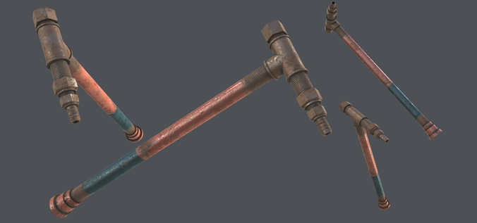 3D model Pipe Weapon PBR VR / AR / low-poly | CGTrader