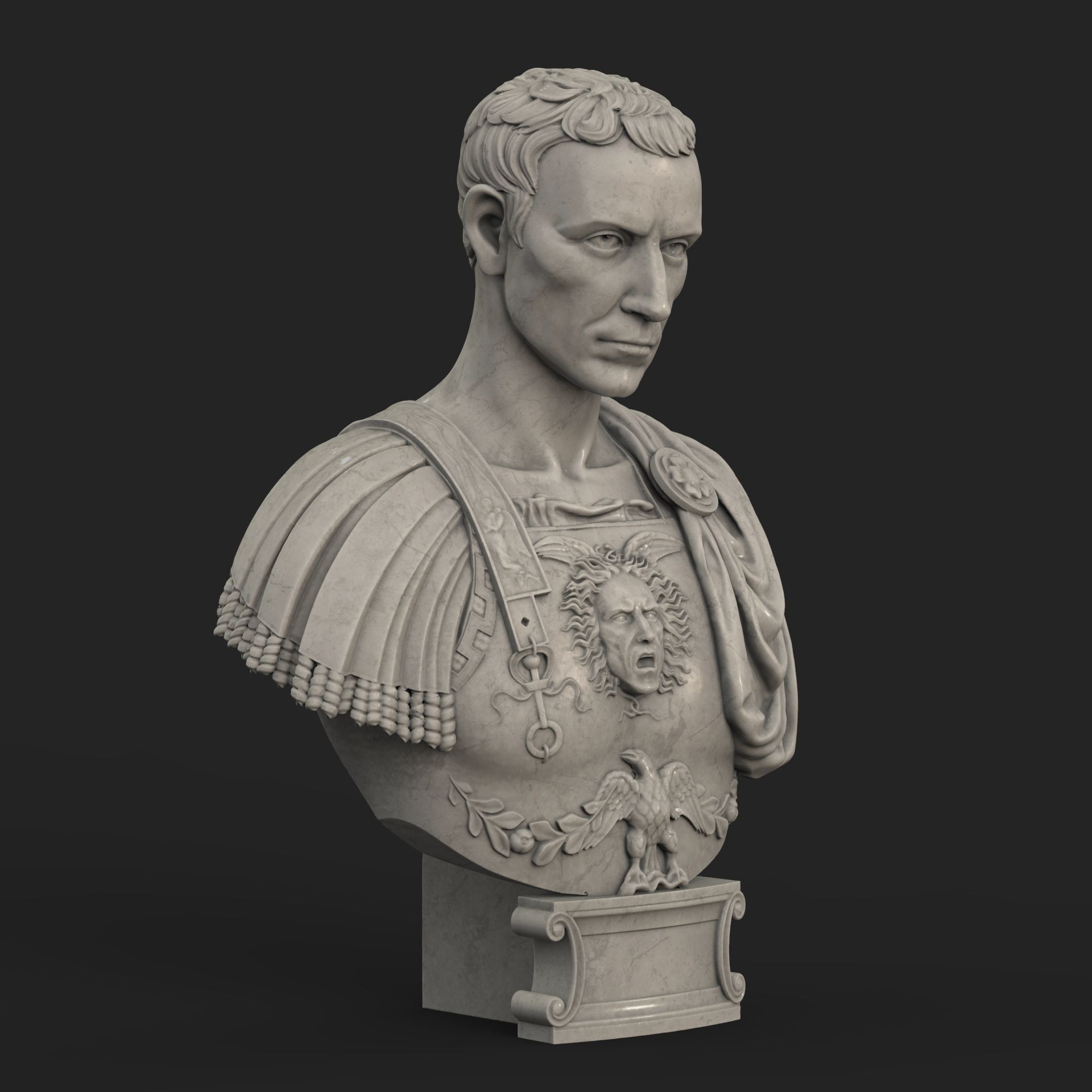 3D model Caesar Bust VR / AR / low-poly | CGTrader