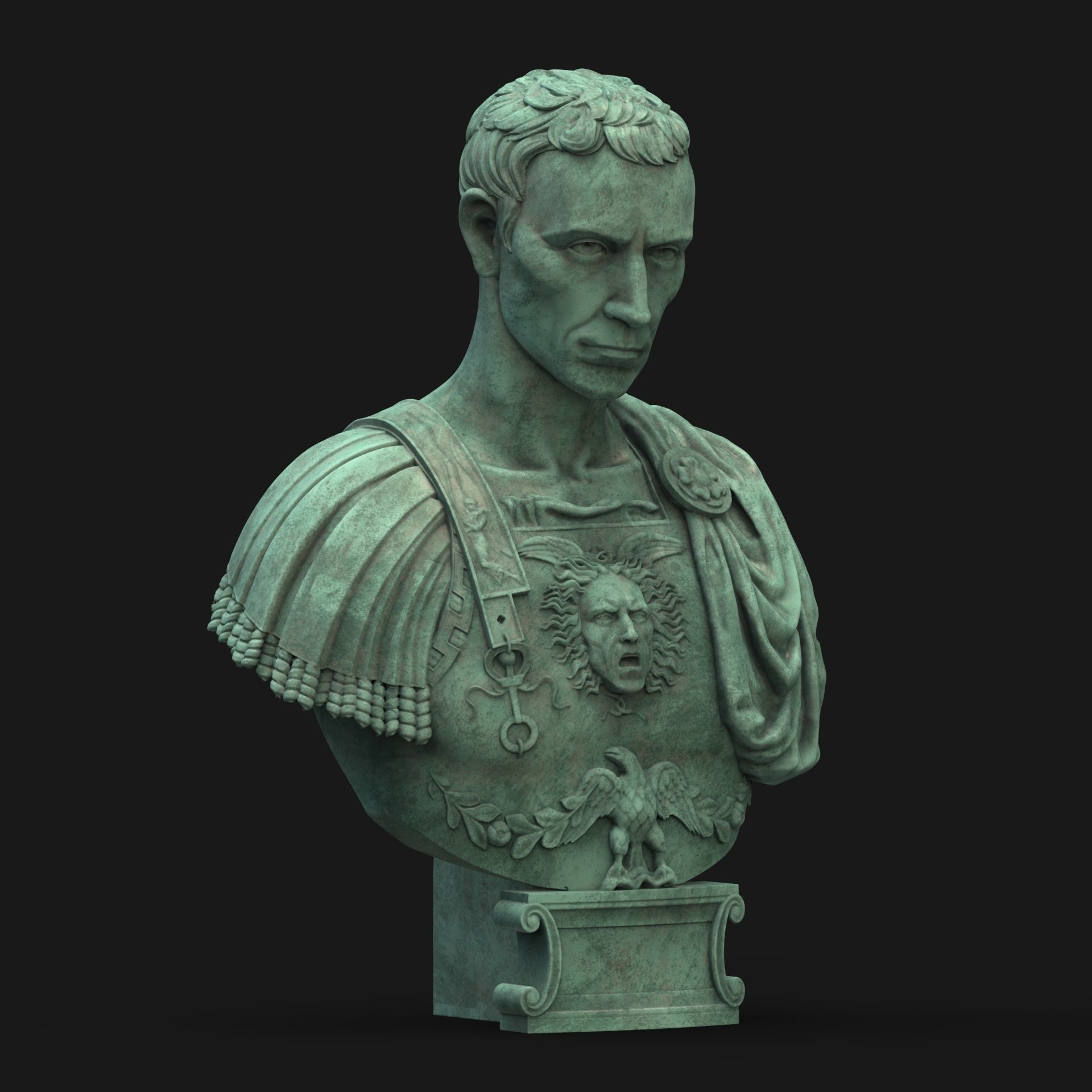 3D model Caesar Bust VR / AR / low-poly | CGTrader