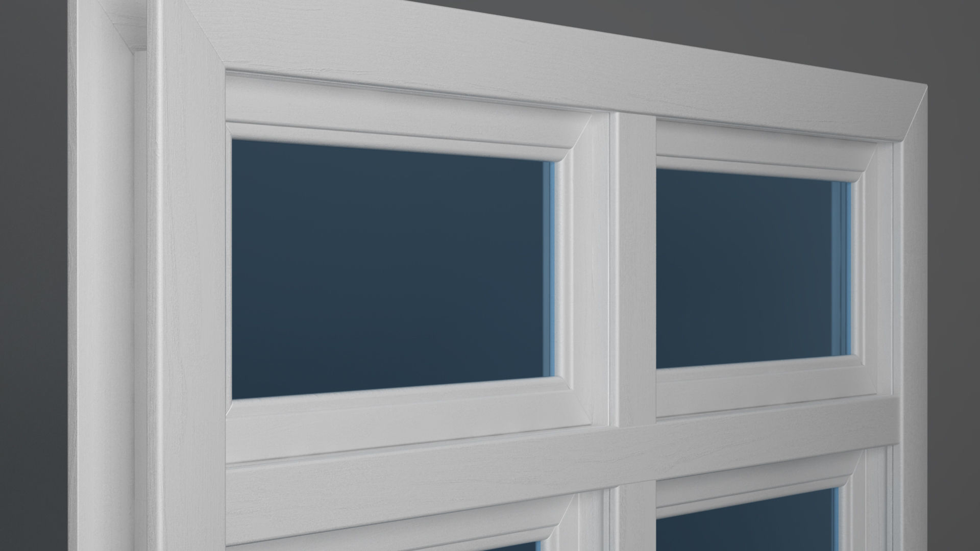 Transom over two operating window 3D model | CGTrader