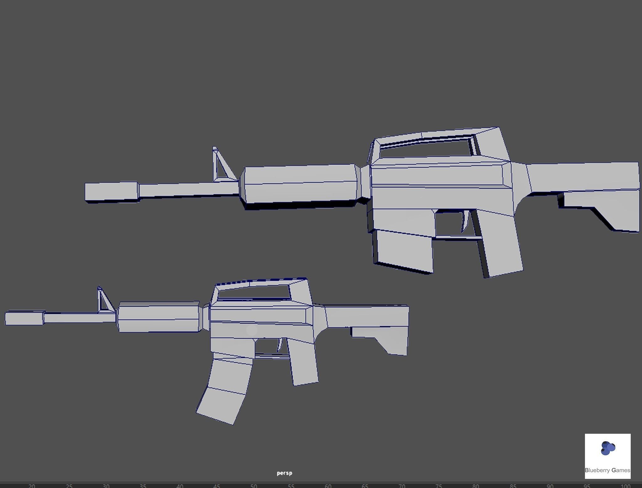Low Poly - AR15 Assault Rifle free VR / AR / low-poly 3D model | CGTrader