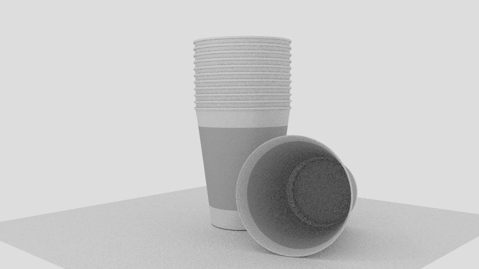 Cardboard cup free 3D model | CGTrader