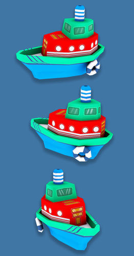 3D model Cartoon Ships Pack VR / AR / low-poly FBX | CGTrader.com