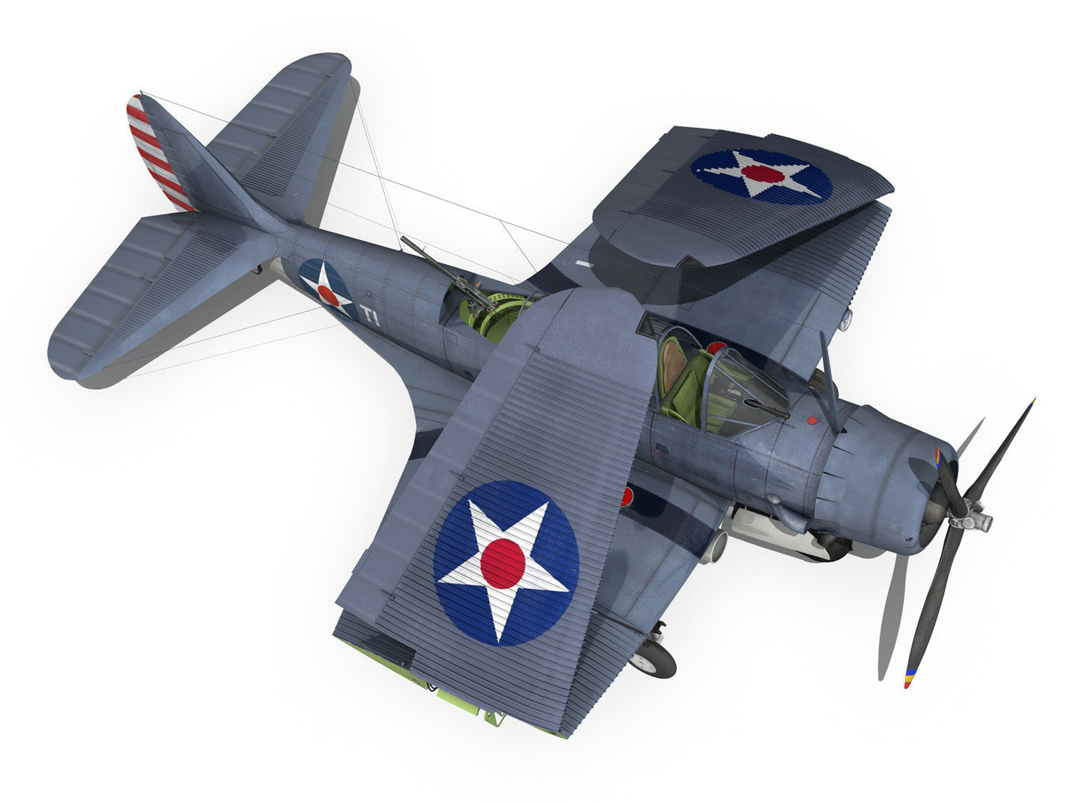 Douglas TDB-1 Devastator - T1 3D model | CGTrader