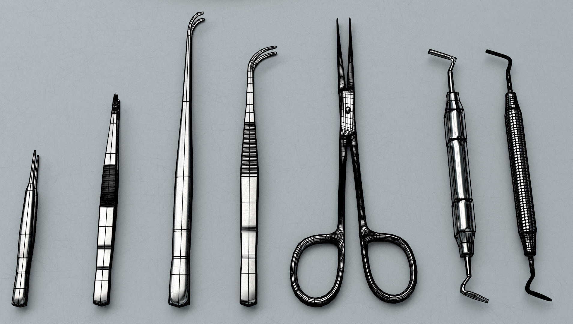 3D model Surgical Instruments - Medical Equipment Collection VR / AR ...