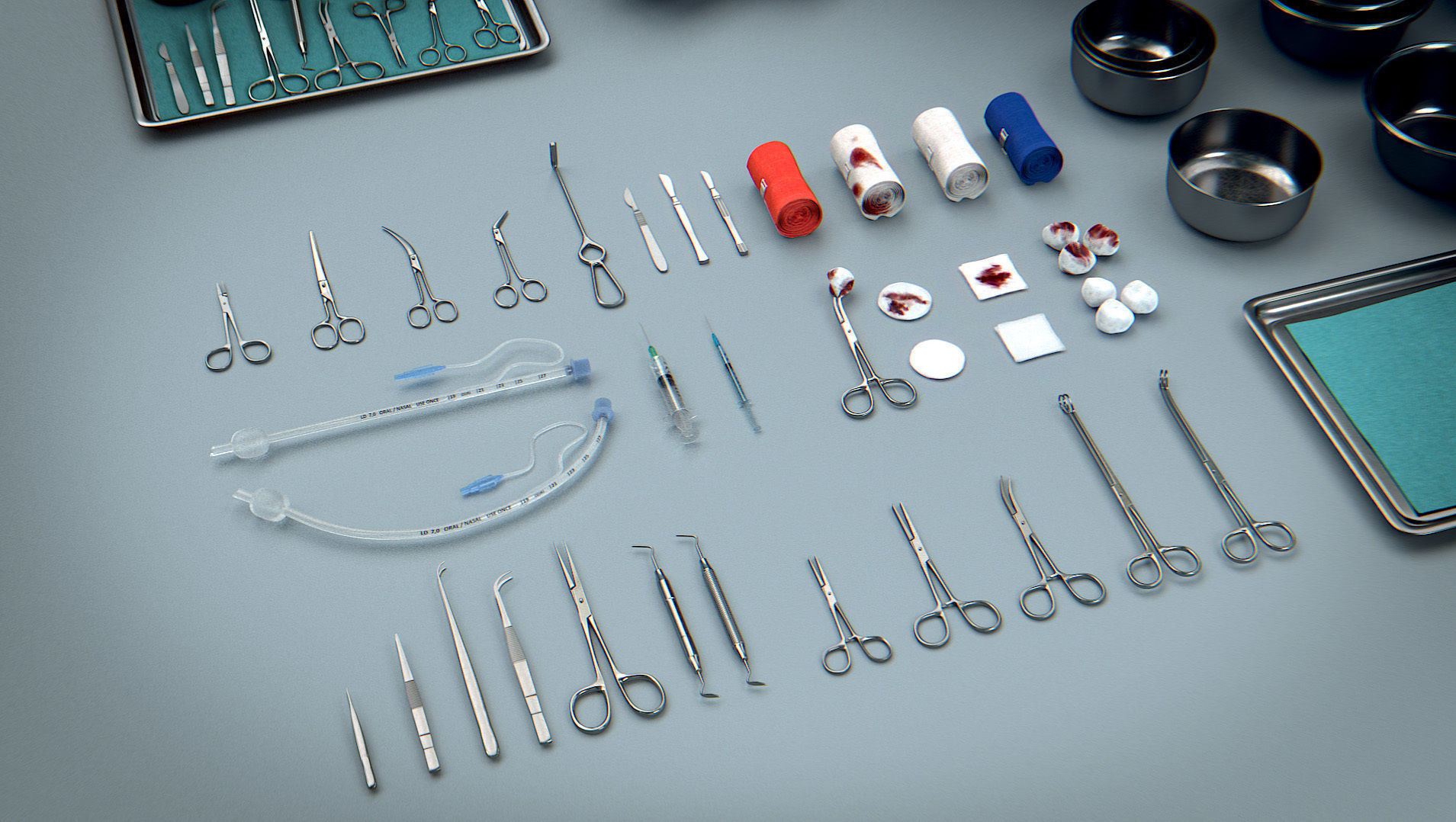 3D model Surgical Instruments - Medical Equipment Collection VR / AR ...