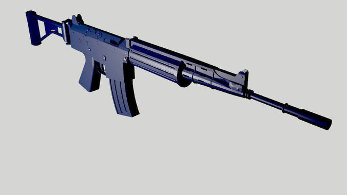 SS-1 Assault Rifle free VR / AR / low-poly 3D model | CGTrader