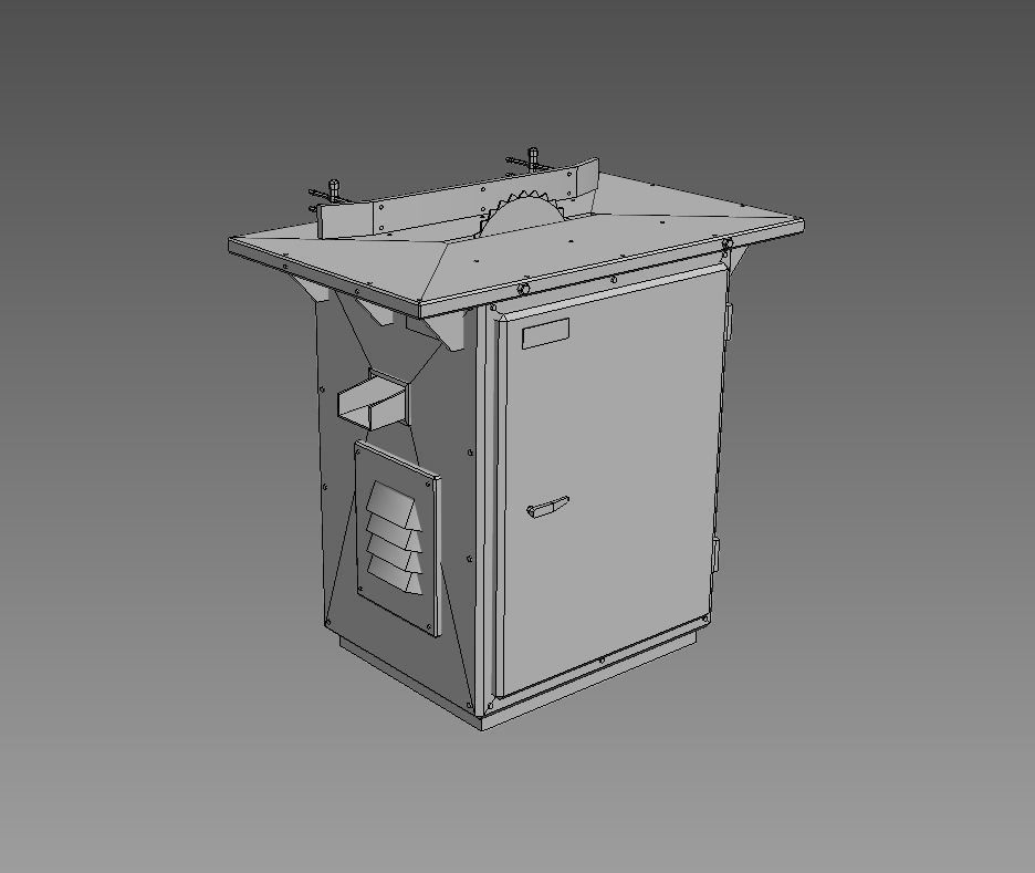 3D model Woodworking machine1 VR / AR / low-poly | CGTrader