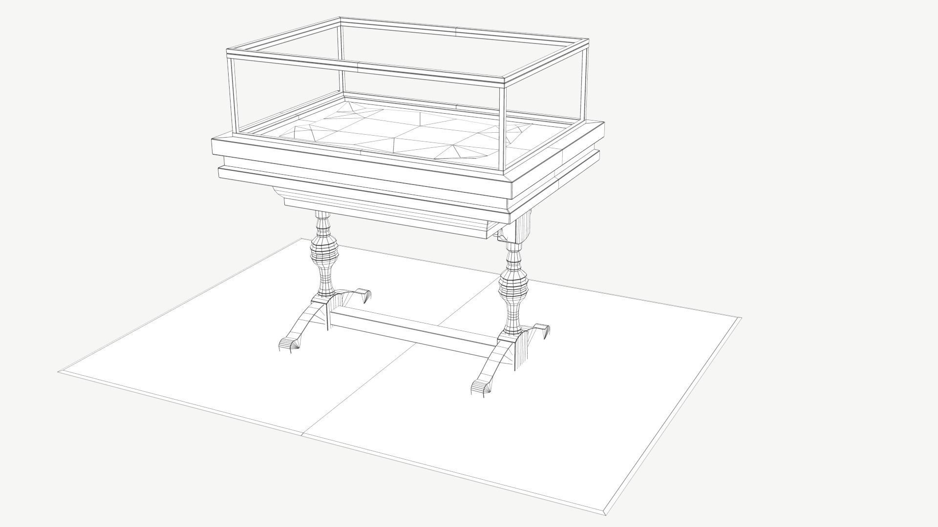 3D model Display Case VR / AR / low-poly | CGTrader