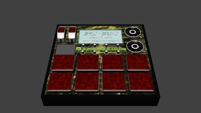 3D model beat machine sampler VR / AR / low-poly | CGTrader