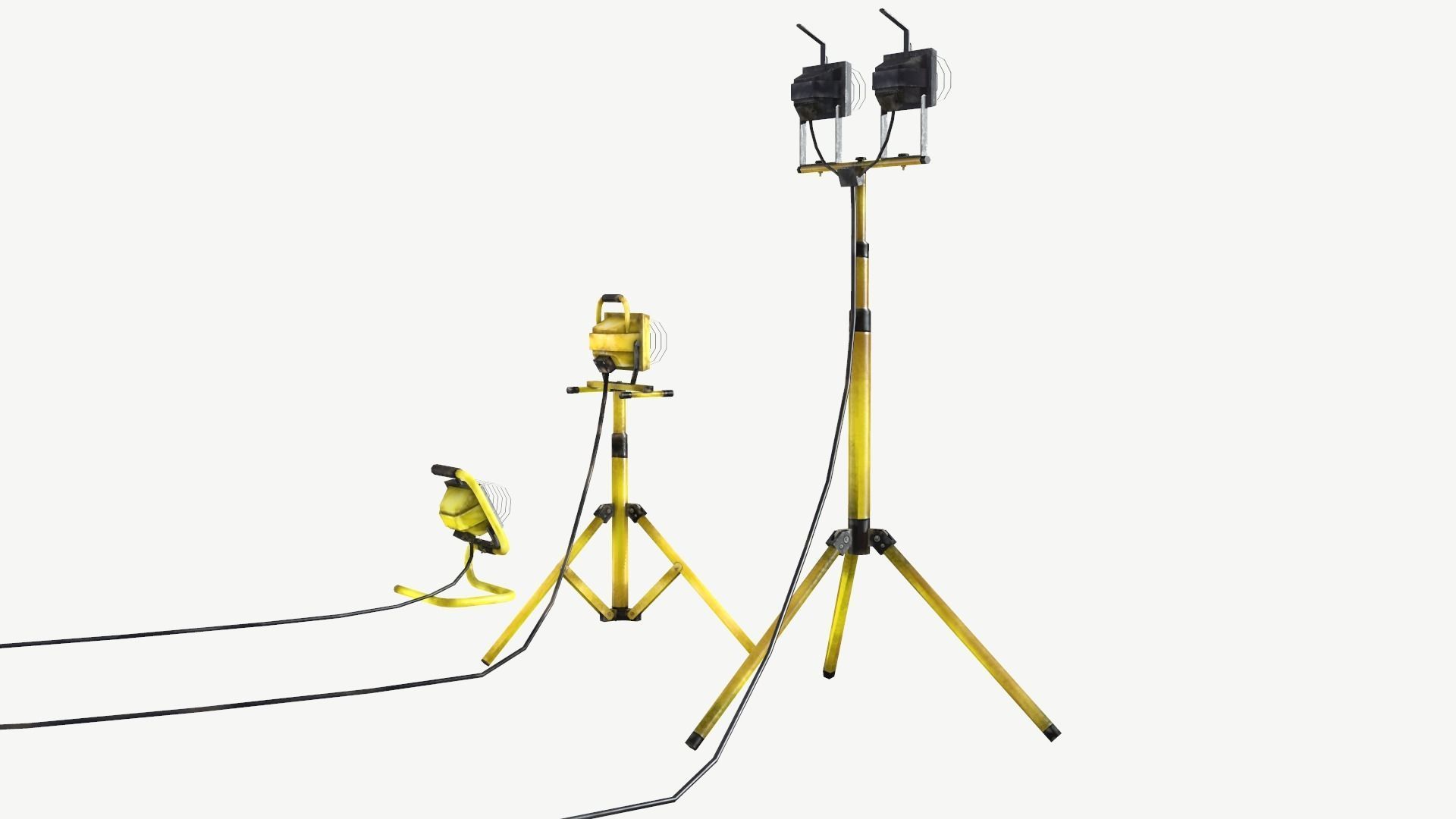 3D model Halogen Work Lights VR / AR / low-poly | CGTrader