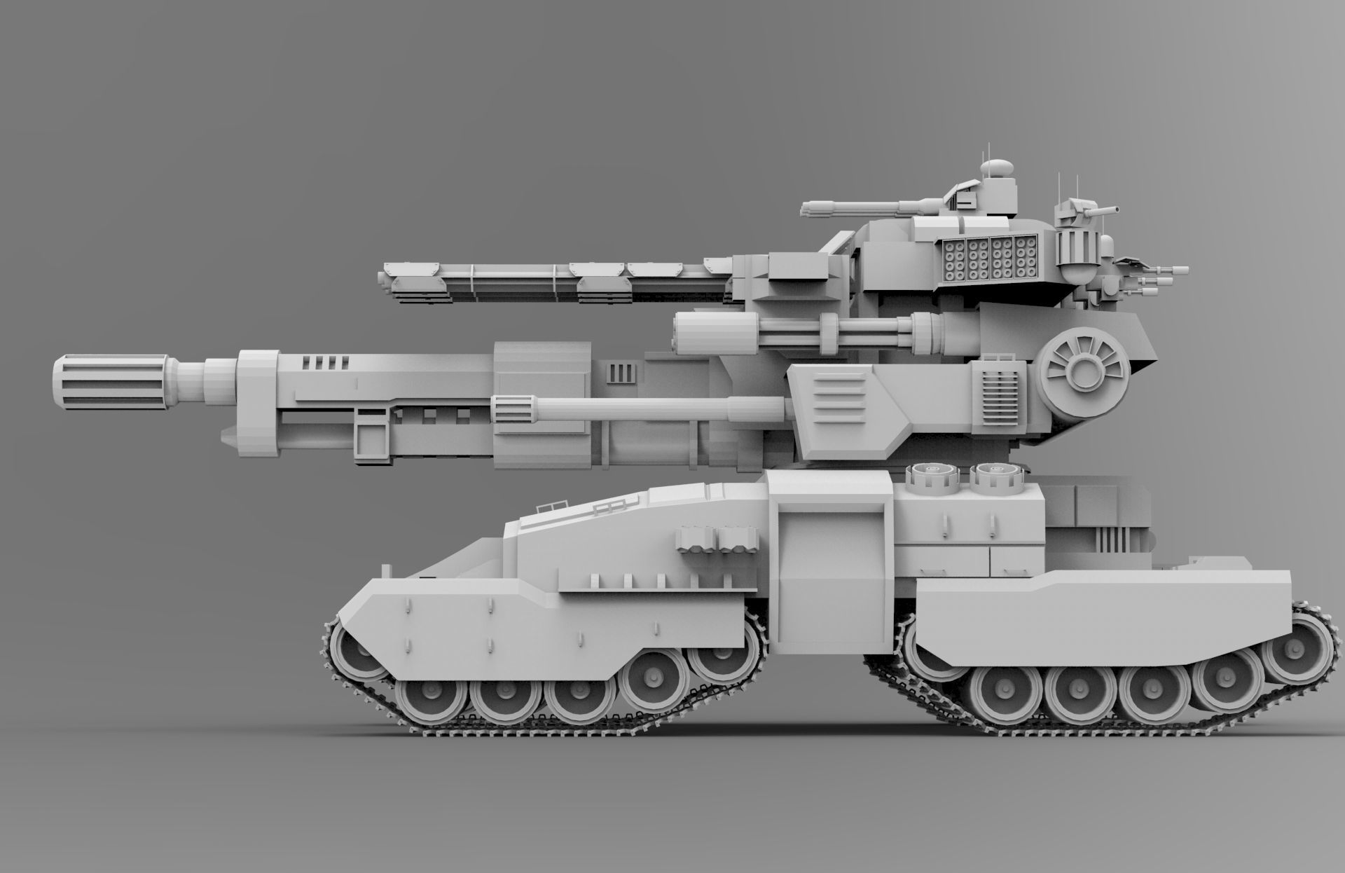 FUTURE CONCEPT TANK scifitank 3D model | CGTrader