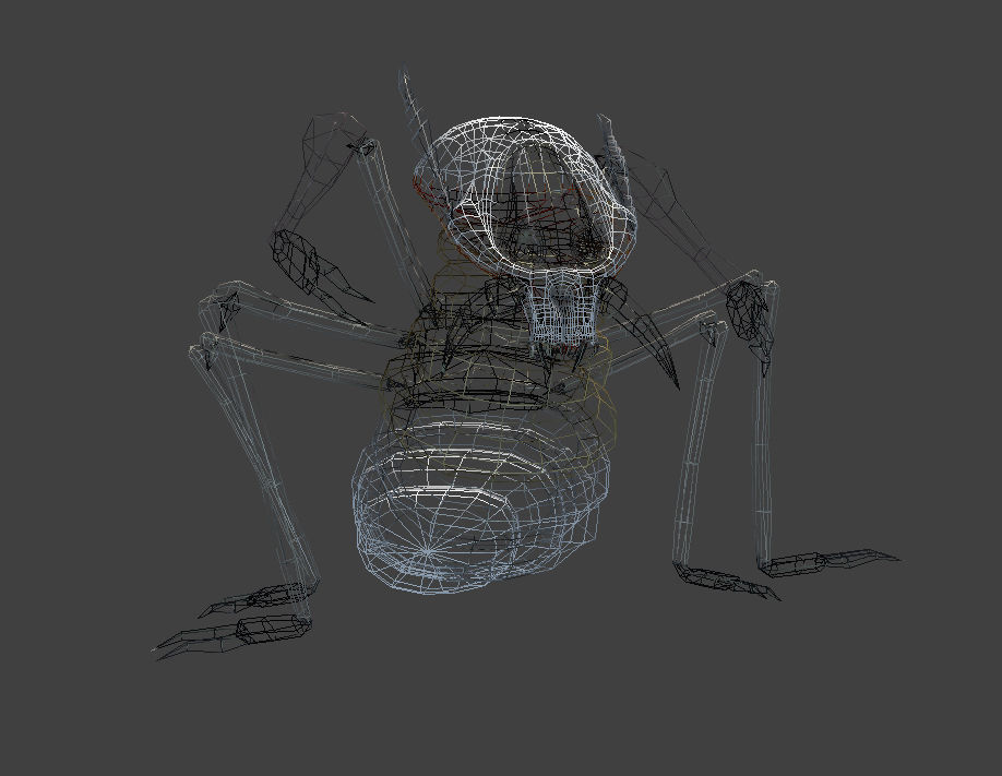 3D model Termite rigged game model VR / AR / low-poly rigged animated ...