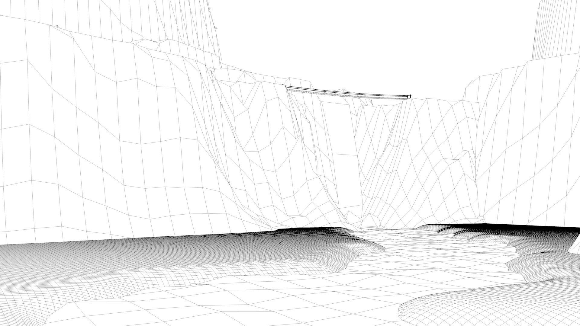 3D model low poly canyon VR / AR / low-poly | CGTrader