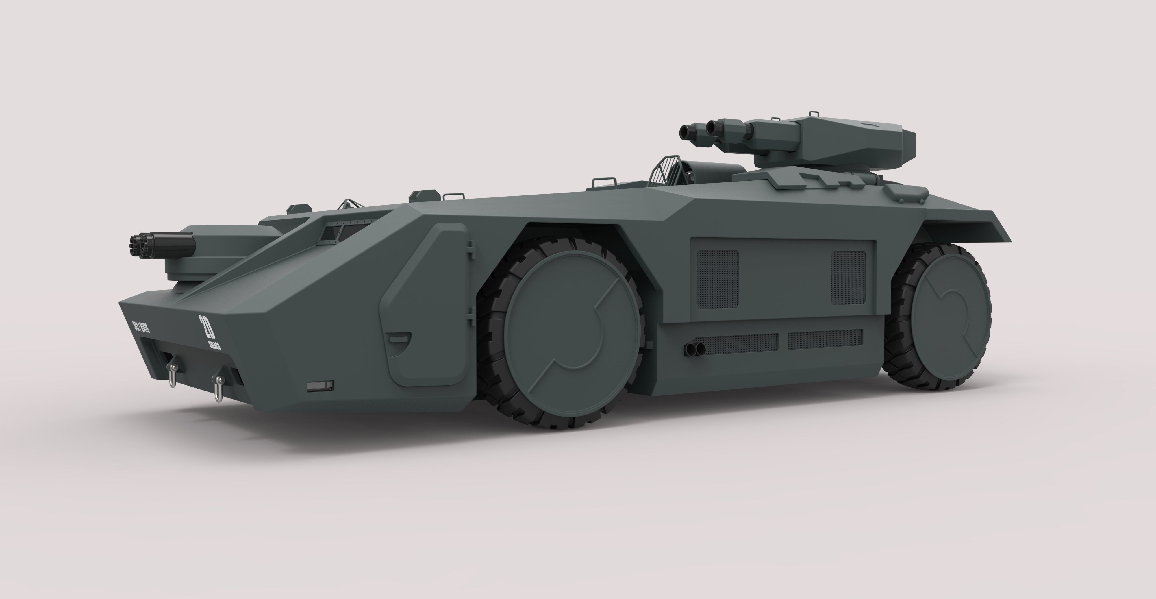 Armored personnel carrier M577 from the movie Aliens 3D model | CGTrader