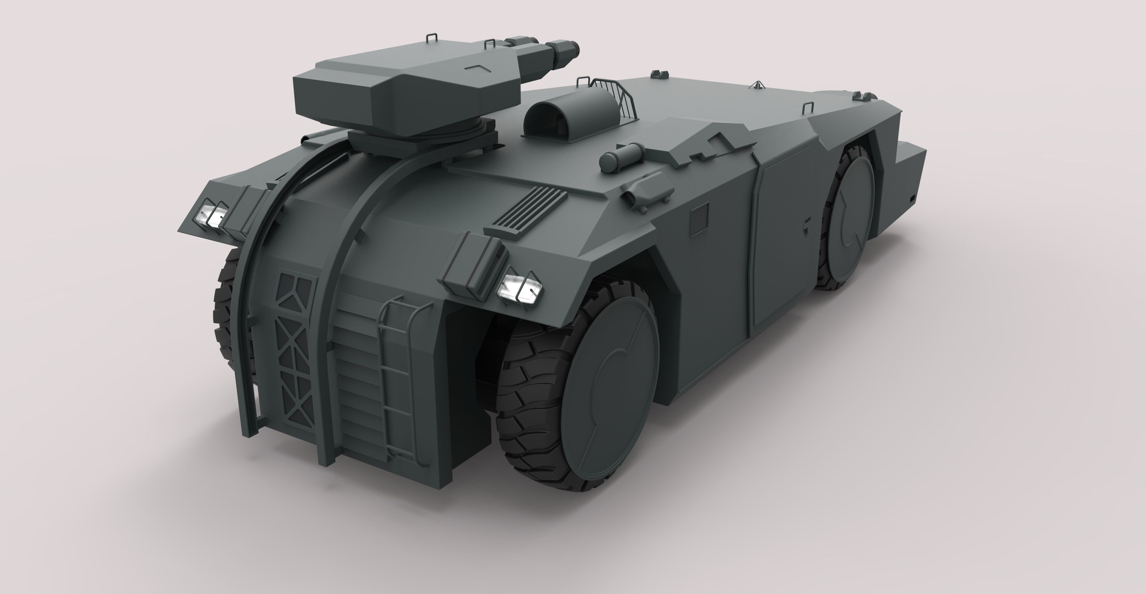 Armored personnel carrier M577 from the movie Aliens 3D model | CGTrader