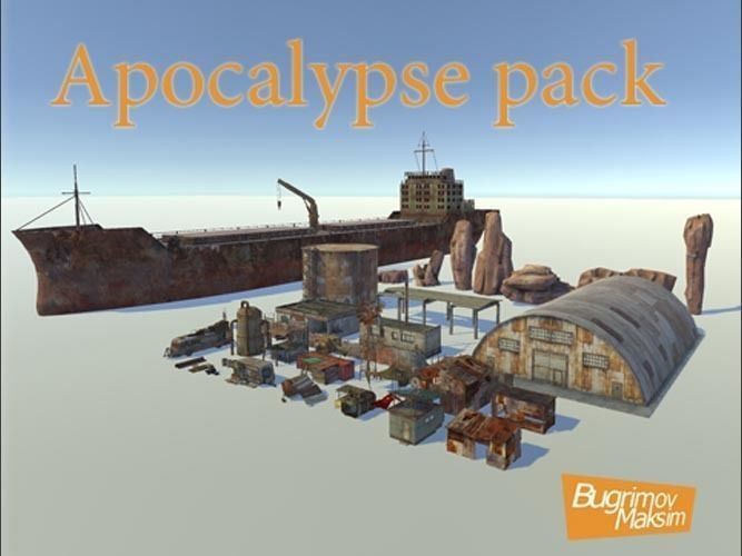 3D model Apocalypse pack VR / AR / low-poly animated | CGTrader