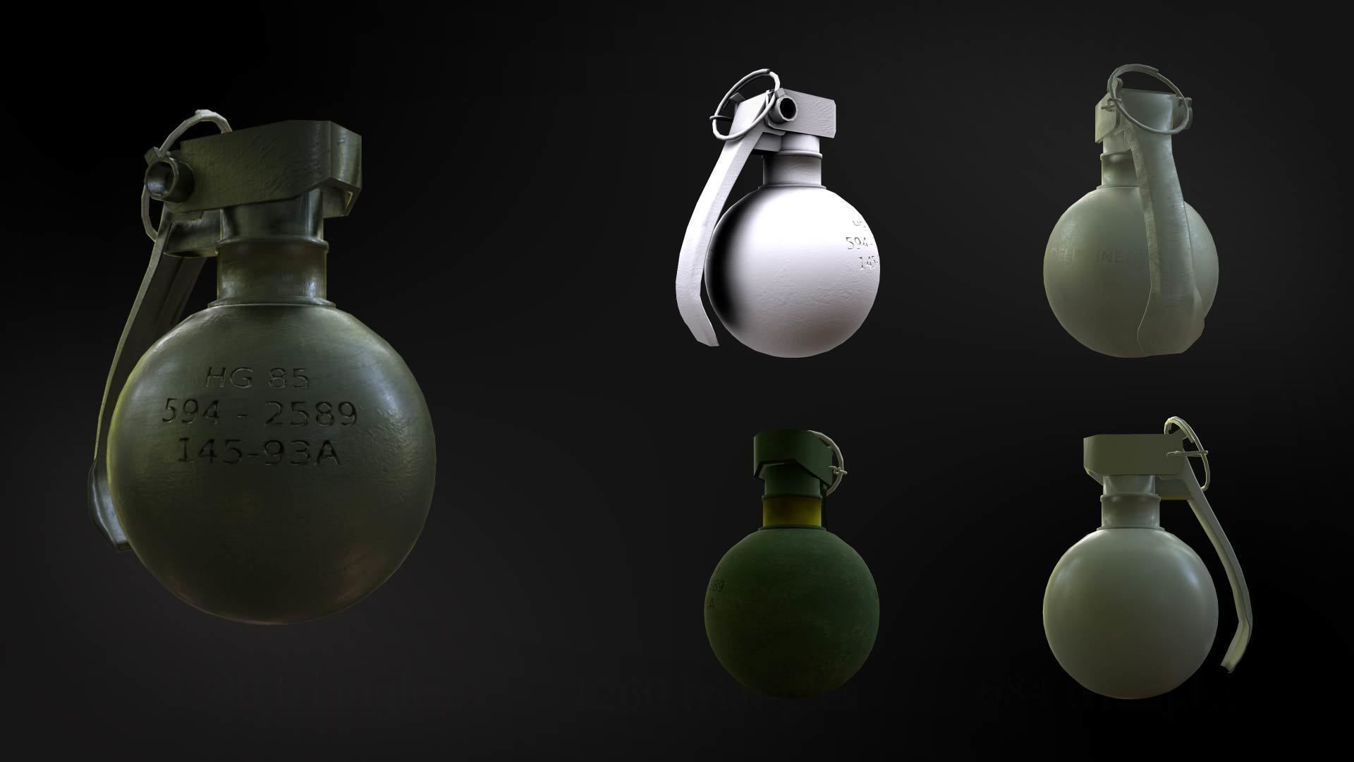 3D model HG 85 Hand Grenade model VR / AR / low-poly | CGTrader
