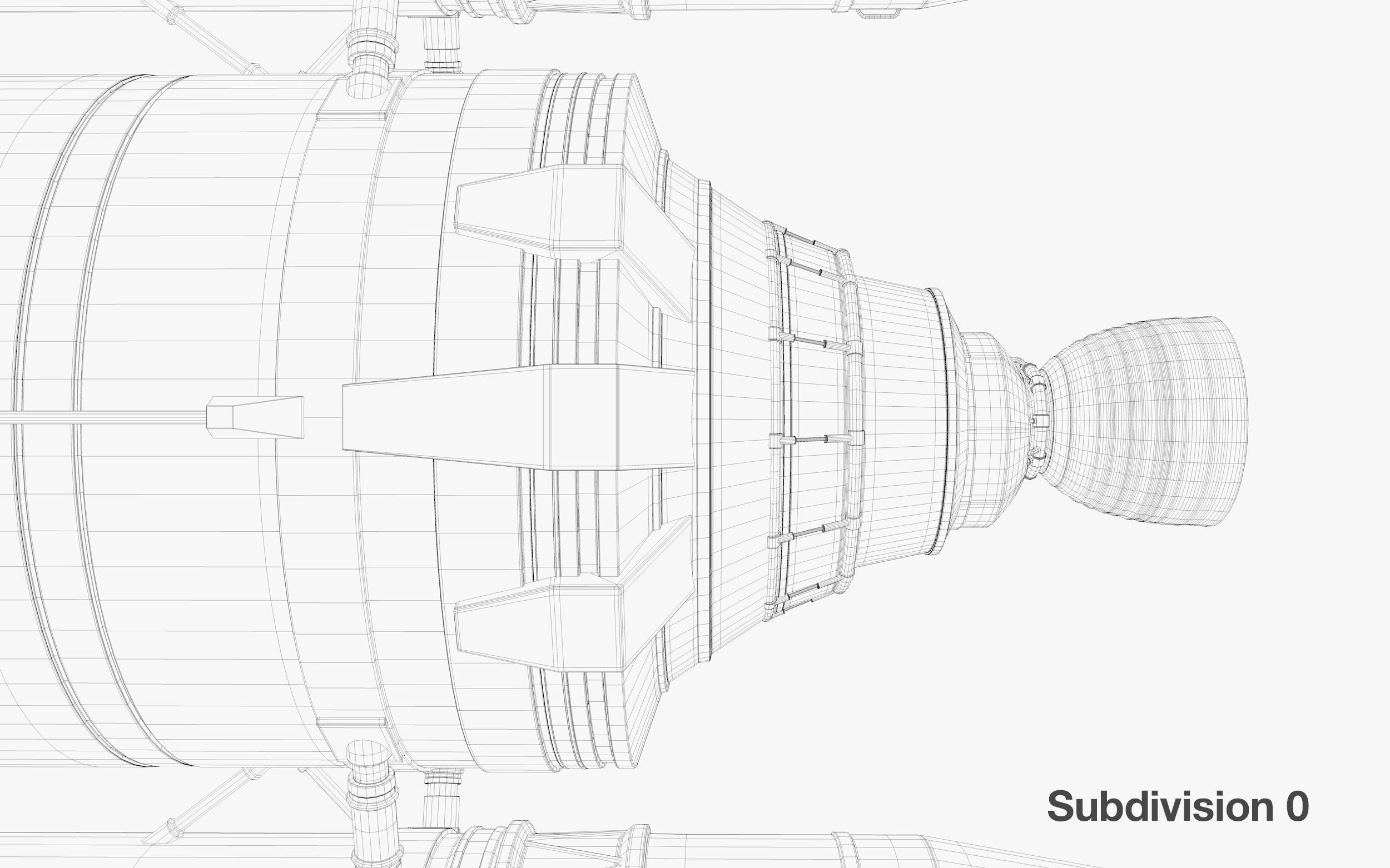 Rocket spaceship - With engine and Satellite 3D model animated | CGTrader