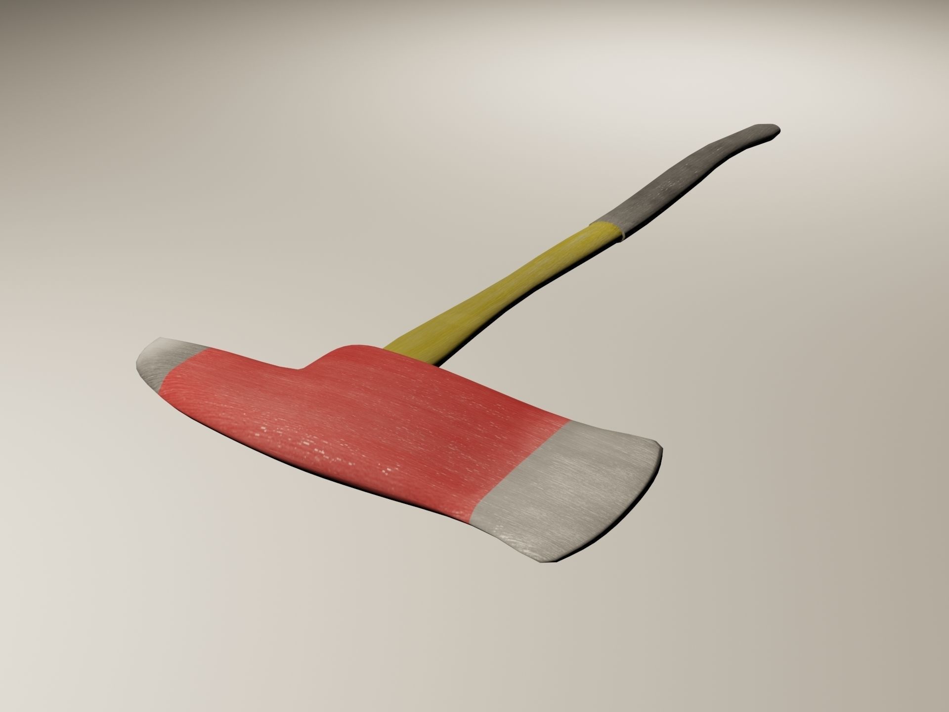 3D model Firefighter Axe VR / AR / low-poly | CGTrader