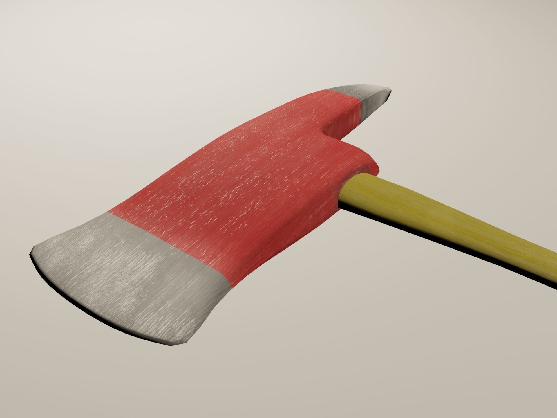 3D model Firefighter Axe VR / AR / low-poly | CGTrader