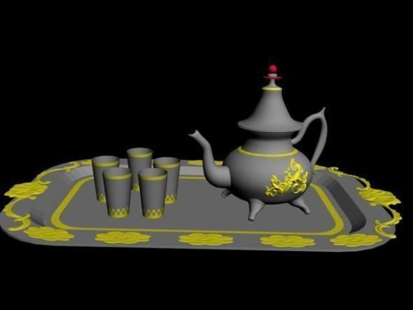 Moroccan tea jug 3D model | CGTrader