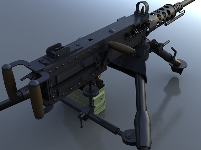 M2HB Machine Gun 3D model | CGTrader